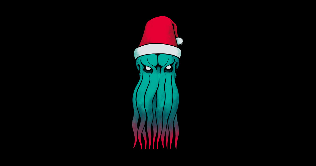 Cosmic Santa - Cthulhu - Posters and Art Prints | TeePublic
