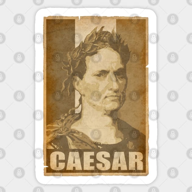 Julius Caesar Propaganda Italian Flag Poster Pop Art - Julius - Sticker ...