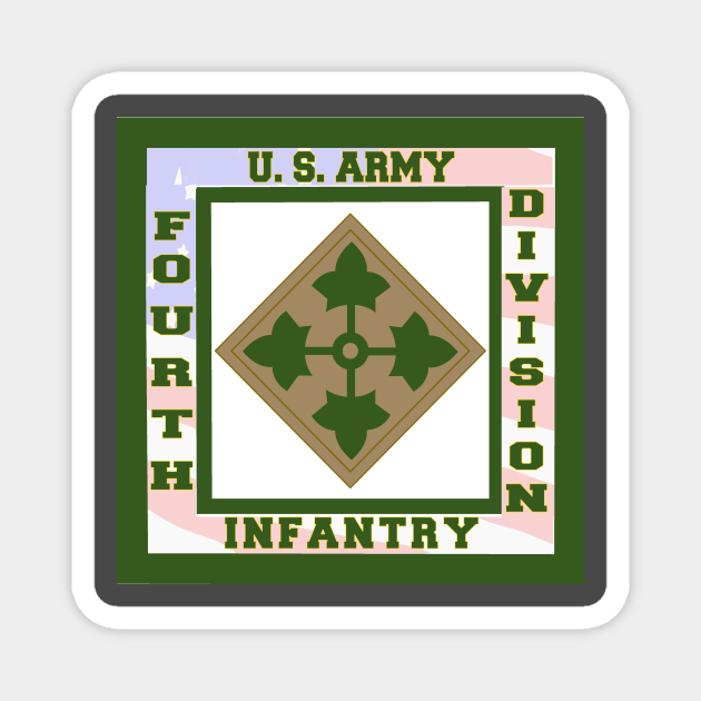 4th Infantry Division Logo - 4th Infantry Division Patch - Magnet ...