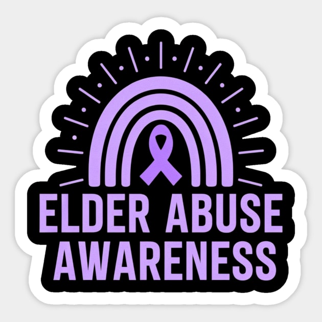 Rainbow Elder Abuse Awareness Month Stop Elder Abuse - Awareness ...