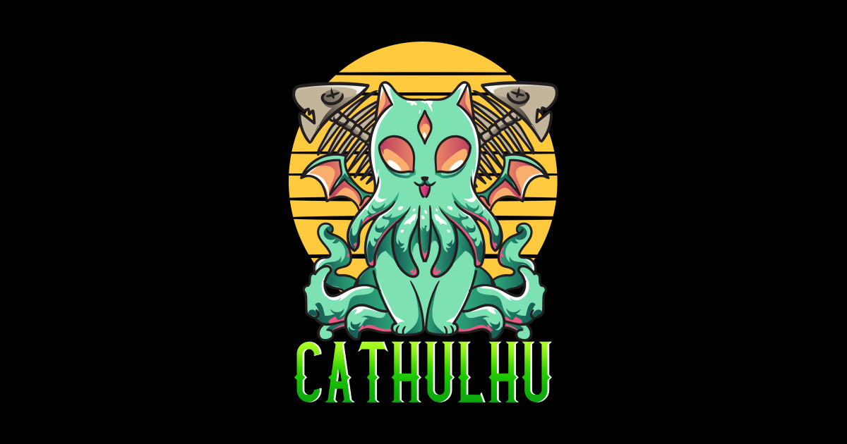 Kawaii Cathulhu Cute Cat Cthulhu Pun Kitty Kraken - Cathulhu - Phone ...