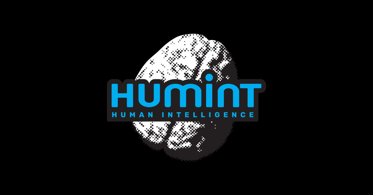 HUMINT Human Intelligence Not AI - Artificial Intelligence - Sticker ...