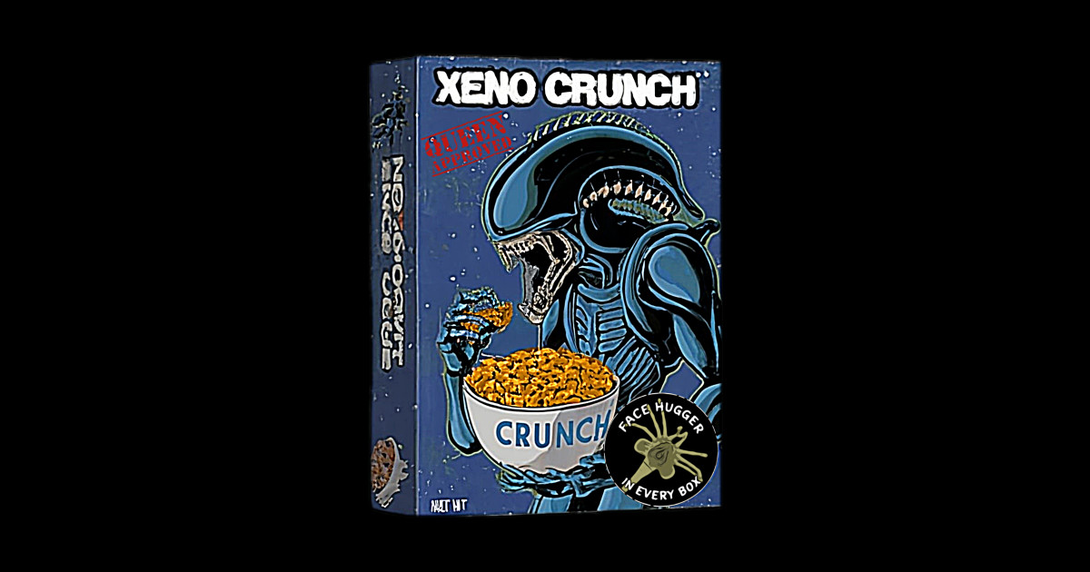 XENO CRUNCH - Alien Cereal - Xenomorph - Posters and Art Prints | TeePublic