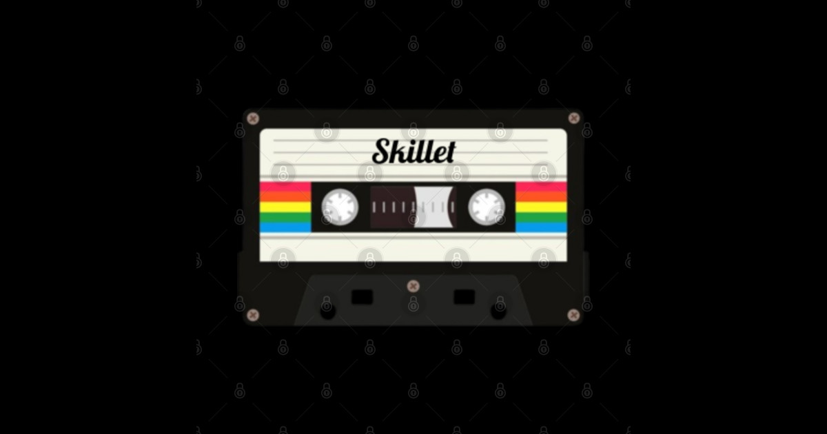 Skillet / Cassette Tape Style - Skillet - Sticker | TeePublic