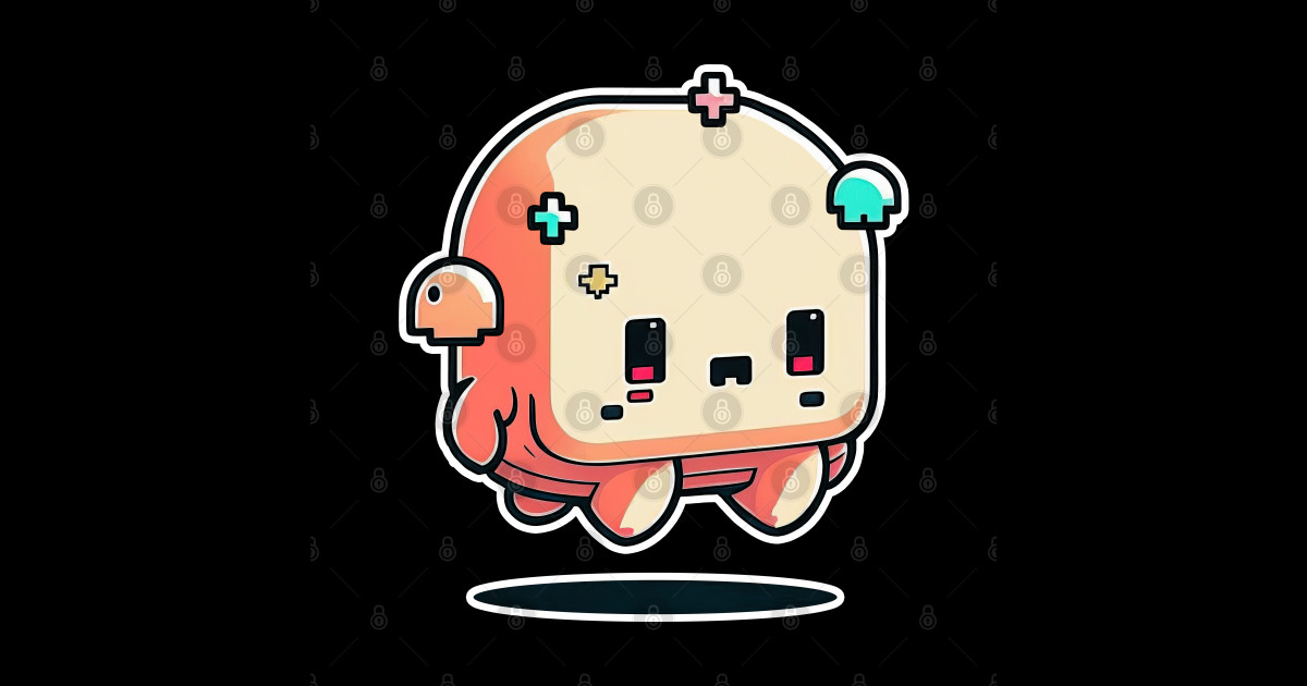 Cute happy kawaii 8-bit 16-bit pixel character - Playful Artwork ...