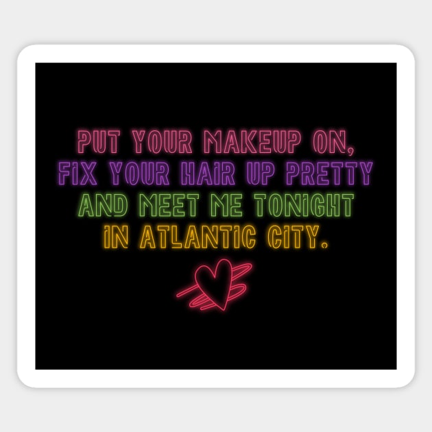 Atlantic City - Bruce Springsteen - Sticker | TeePublic