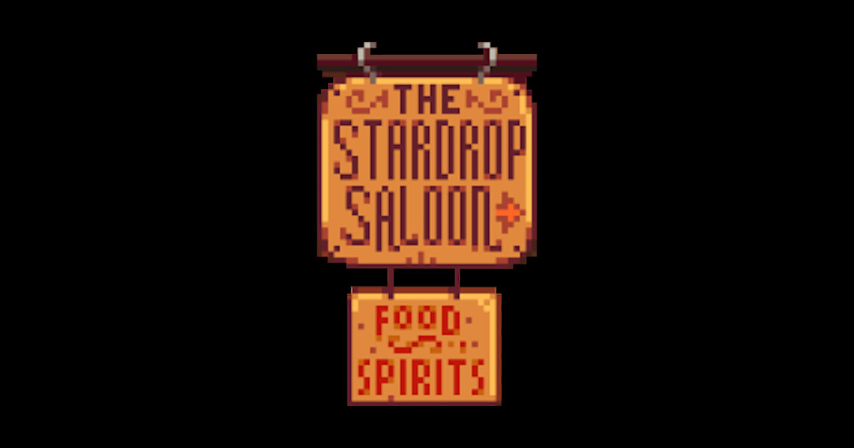 Stardew Valley Stardrop Saloon - Sdv - Sticker | TeePublic