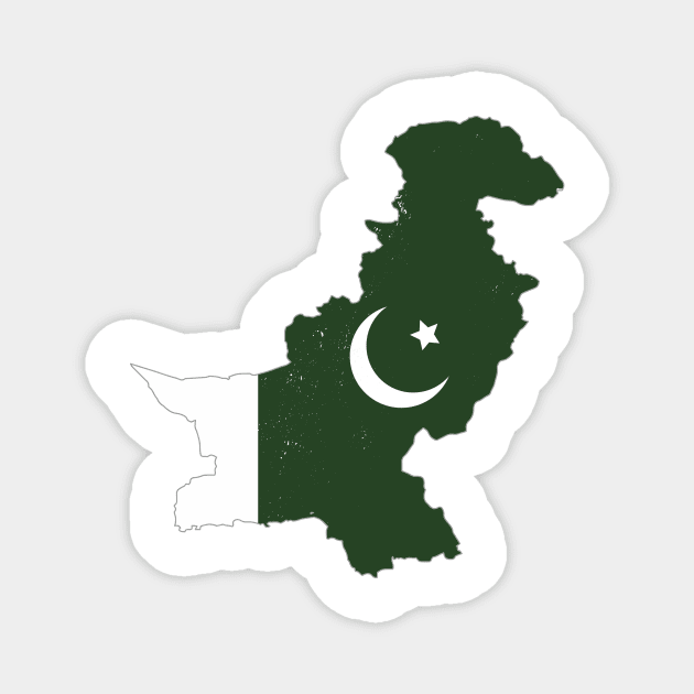 Pakistan Map - Pakistan - Magnet | TeePublic