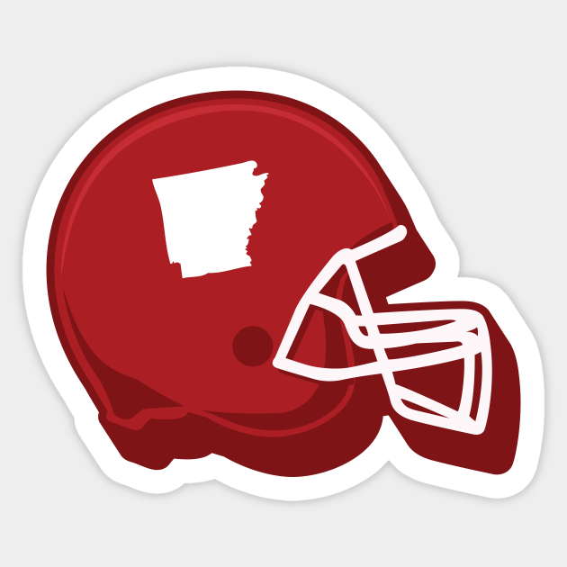 Arkansas Football Helmet - Arkansas Football - Sticker | TeePublic