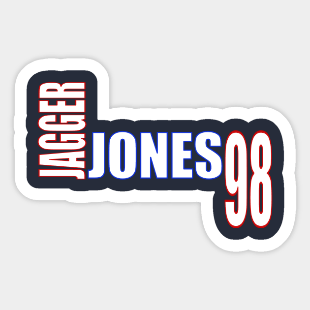 Jagger Jones '23 white text - Jagger Jones - Sticker | TeePublic