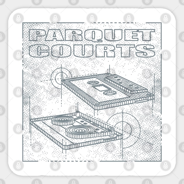 Parquet Courts - Technical Drawing - Musician - Sticker | TeePublic