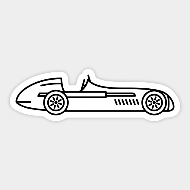 F1 World Champ Car 1951 Alfa 159 Fangio - Car - Sticker | TeePublic