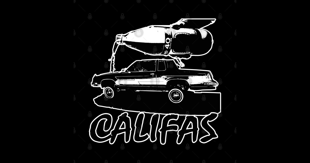 Califas OG Design 40 ounces Yeb1 Art - Chicano - Sticker | TeePublic