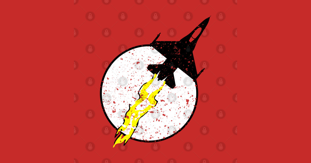 F-16 Fighting Falcon Thunder Logo - F16 - T-Shirt | TeePublic