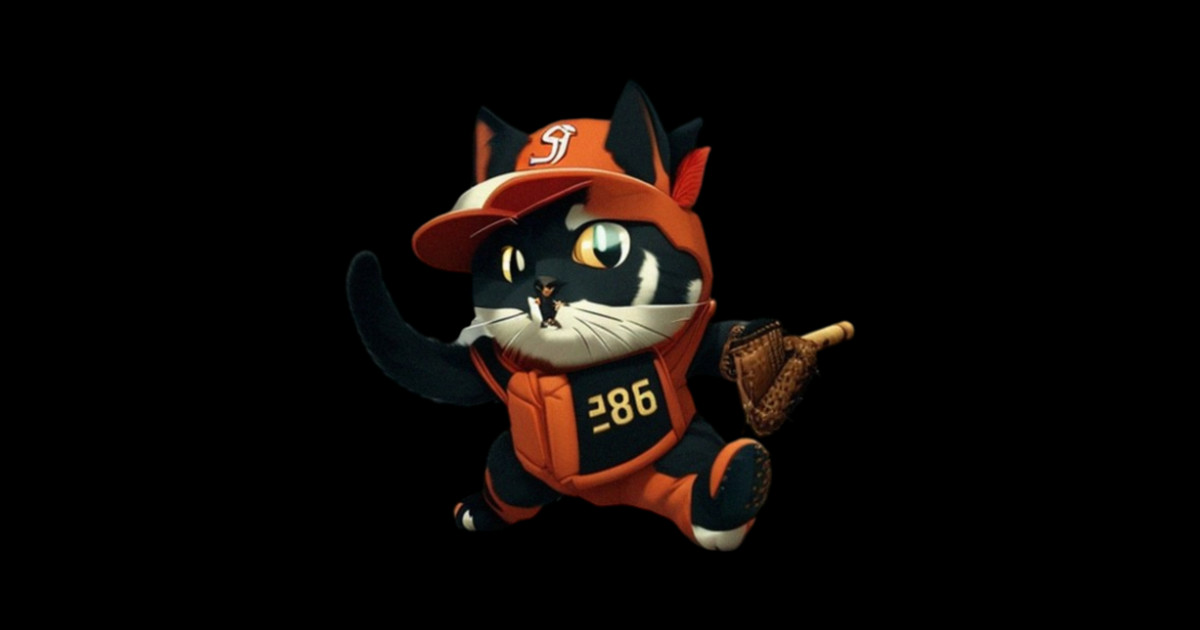 Baseball cat themed design - Baseball - Posters and Art Prints | TeePublic