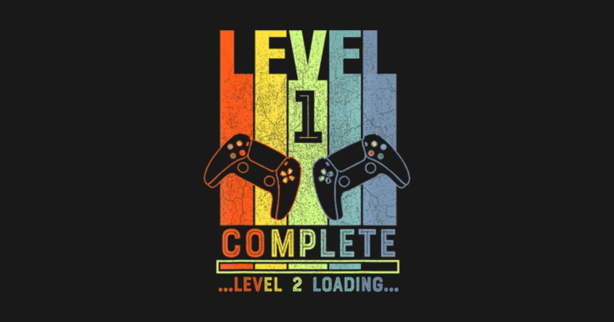 Level 1 Complete Gamer 1 Years Wedding Anniversary - Level 1 Complete ...