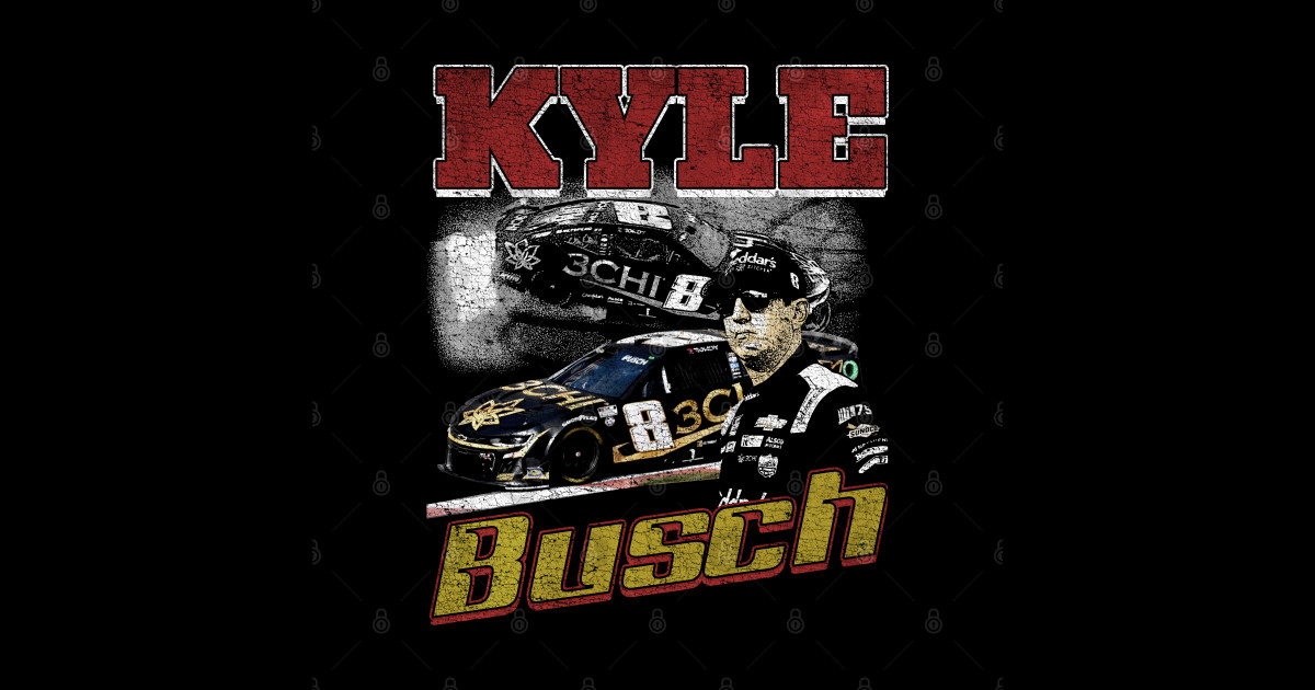 Kyle Busch Retro Racer - Kyle Busch - Sticker | TeePublic