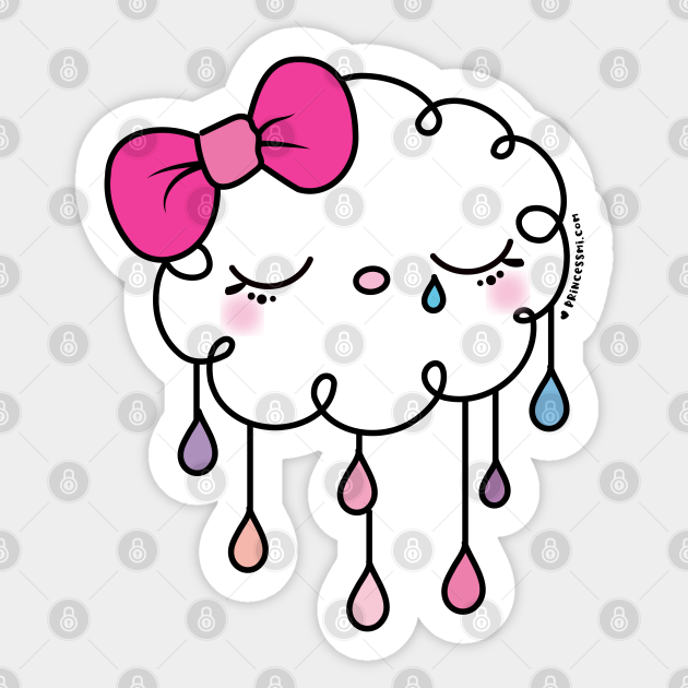sad cloud raindrops, crying cloud, cute kawaii cloud rain - Sad ...