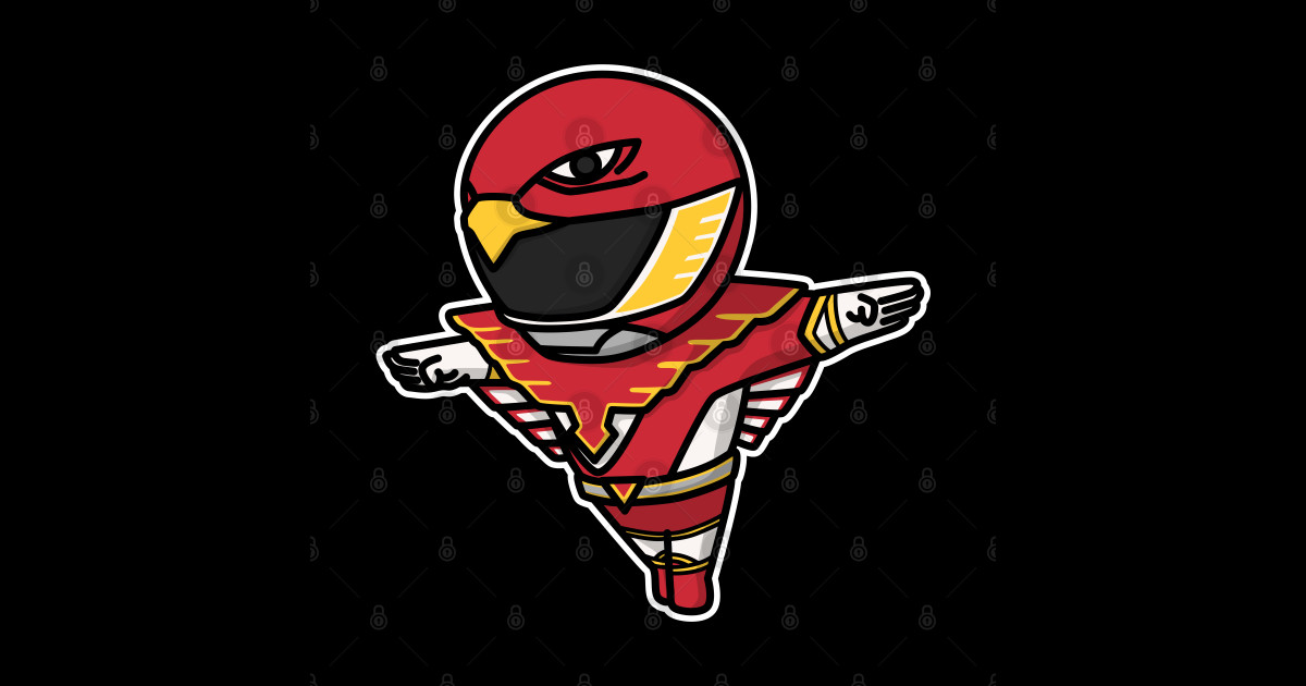 Red Hawk Choujin Sentai Jetman Chibi Style Kawaii - Super Sentai ...
