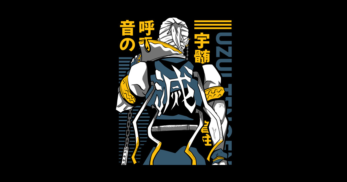 Sound Hashira Fanart – Flamboyant Dual-Sword Ninja with Jewel Headband ...