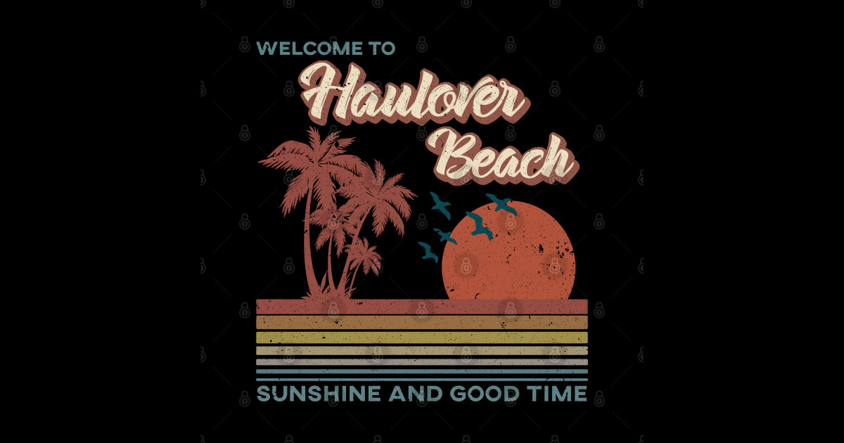 Haulover Beach - Haulover Beach Retro Sunset - Haulover Beach - Sticker ...