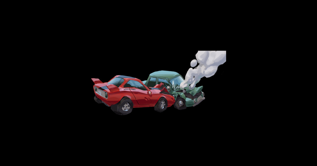 Car crash - Crash - Sticker | TeePublic