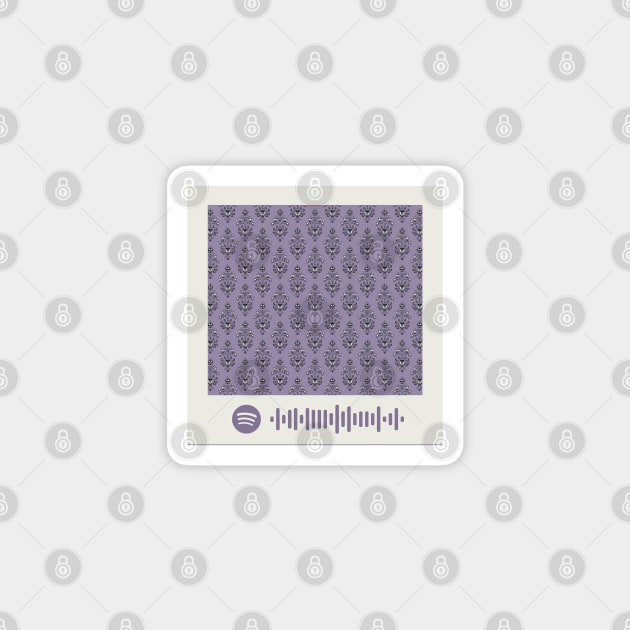 Grim Grinning Ghosts Spotify QR Code - Qr Code - Magnet | TeePublic