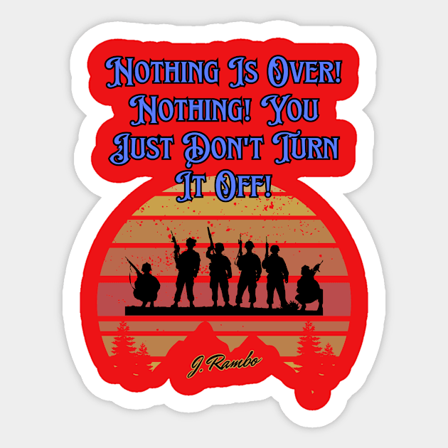 John Rambo, Sylvester Stallone - John Rambo - Sticker | TeePublic