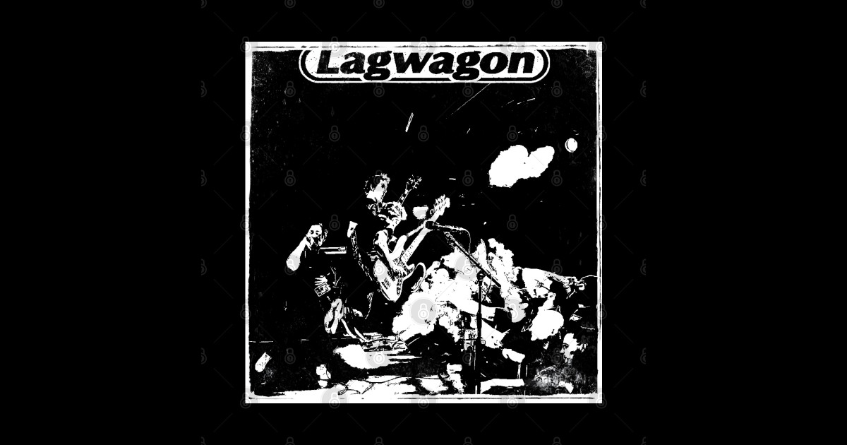 Lagwagon black white - Lagwagon - Sticker | TeePublic