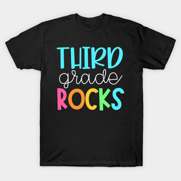 Third Grade Teacher Team Shirts - 3rd Grade Rocks - Teacher - T-Shirt ...