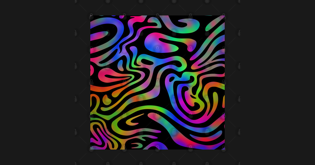 Acid Wave Aesthetic Colors - Acid Trip - T-Shirt | TeePublic
