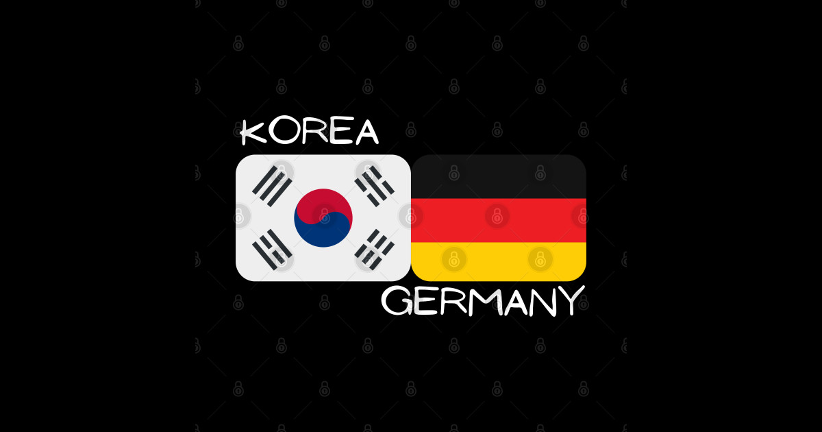 Korean German - Korea and Germany - Korean - Pin | TeePublic