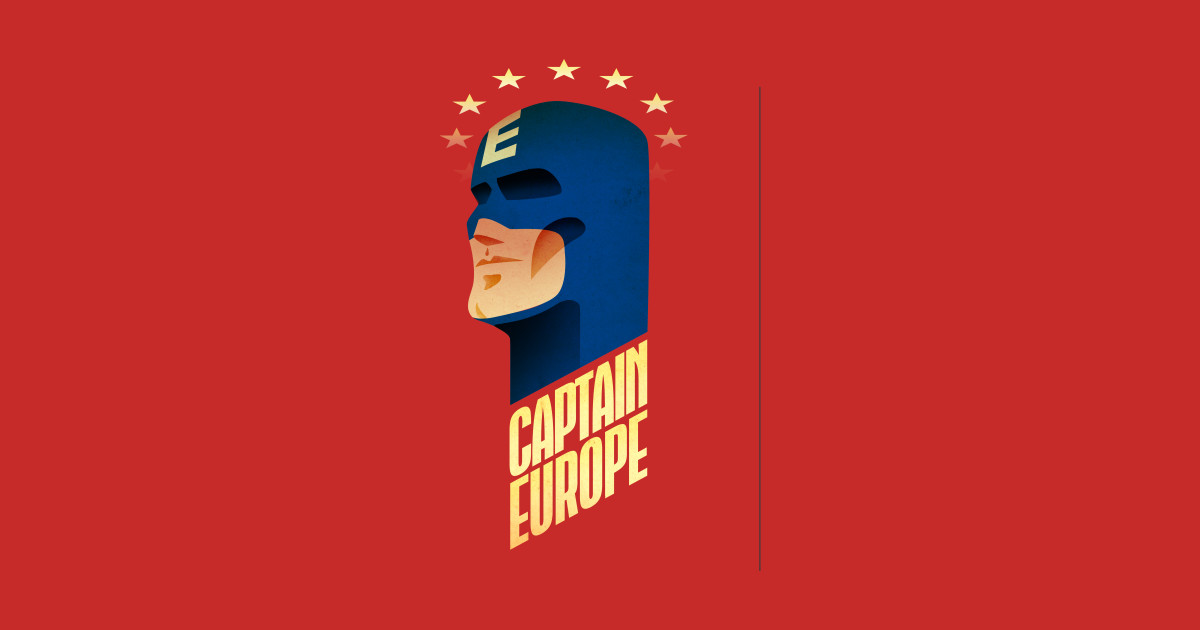 Captain Europe - Europe - T-Shirt | TeePublic