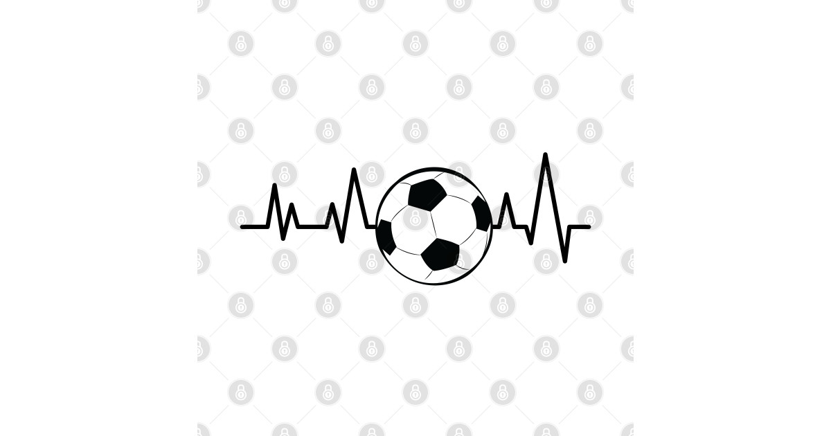 Heartbeat Pulse - Football / Soccer - Football - T-Shirt | TeePublic