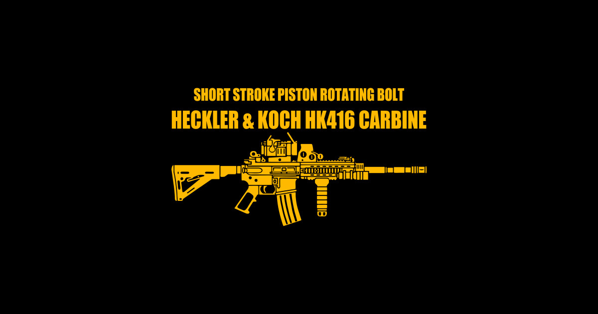 M 416 rifle army - M416 - Sticker | TeePublic