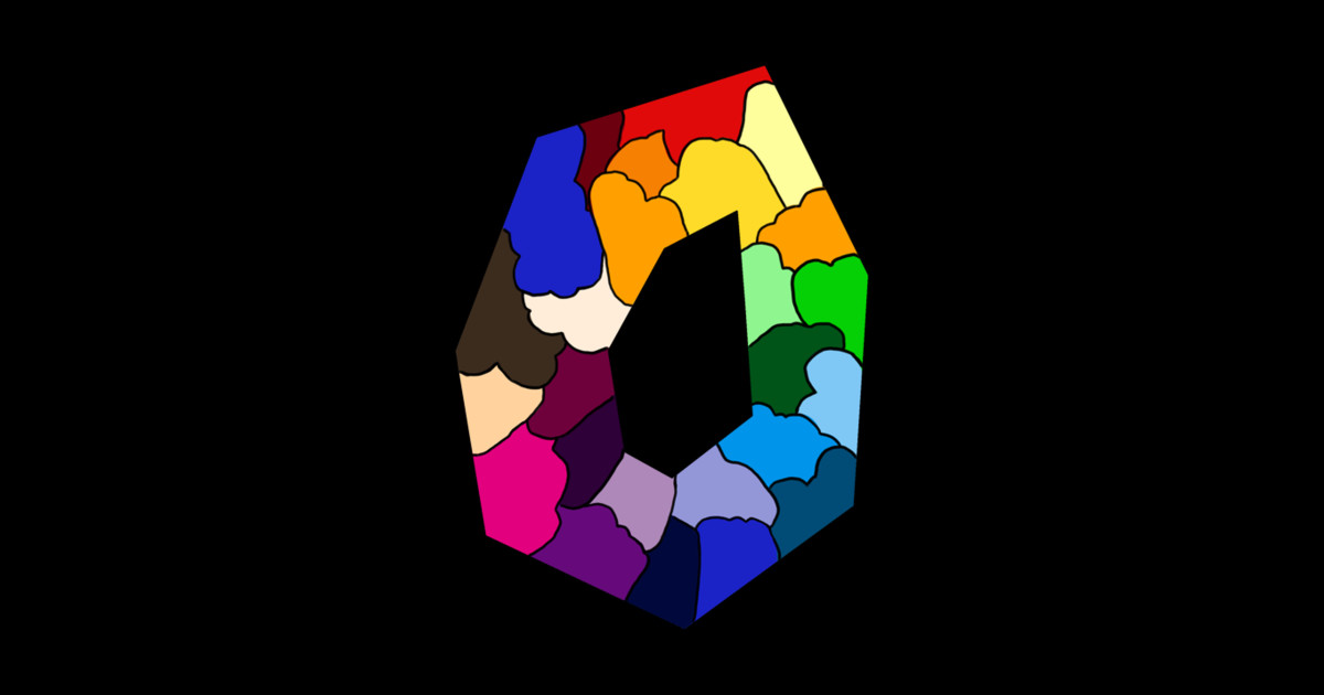 Colorful Polygon - Polygon - Sticker | TeePublic