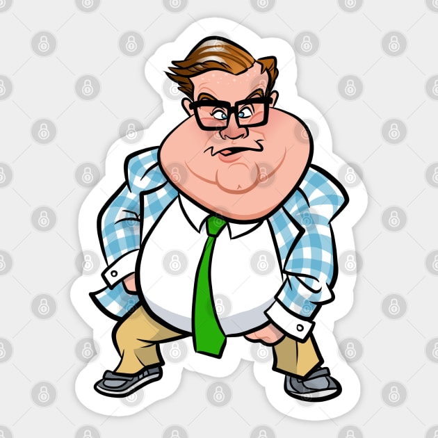 Motivational Speaker - Chris Farley - Sticker | TeePublic