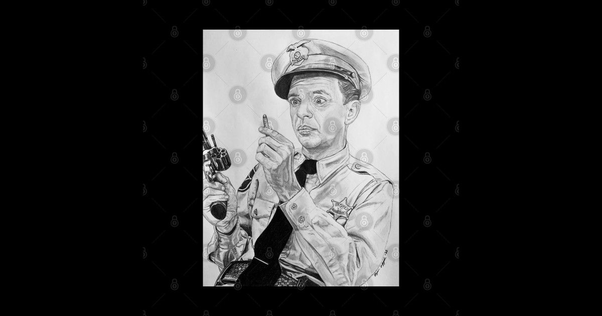 Barney Fife Don Knotts Andy Griffith Show - Barney Fife - Sticker ...