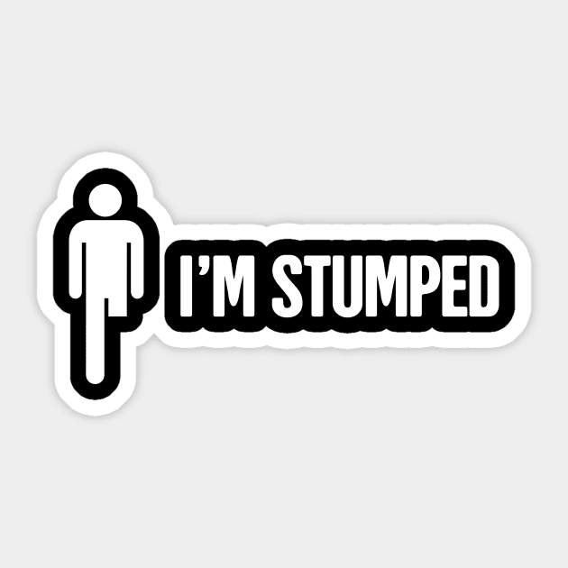 Funny Amputated Missing Leg Amputee Gift - Leg Amputee - Sticker ...