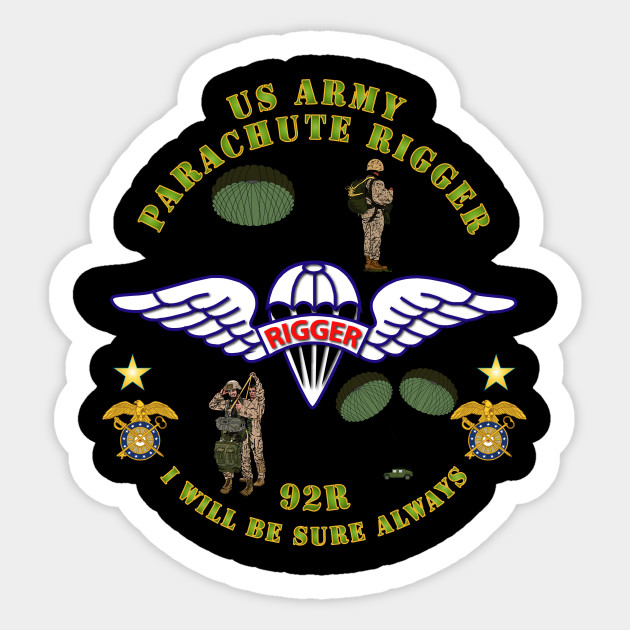 Parachute Rigger - Parachute Rigger - Sticker | TeePublic