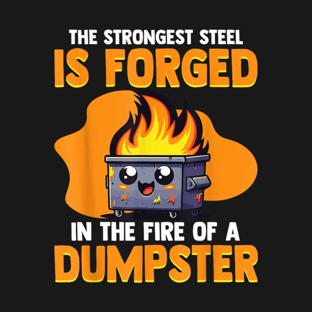 Strongest Steel Forged In Fire Of A Dumpster Fire - Dumpster Fire - T ...