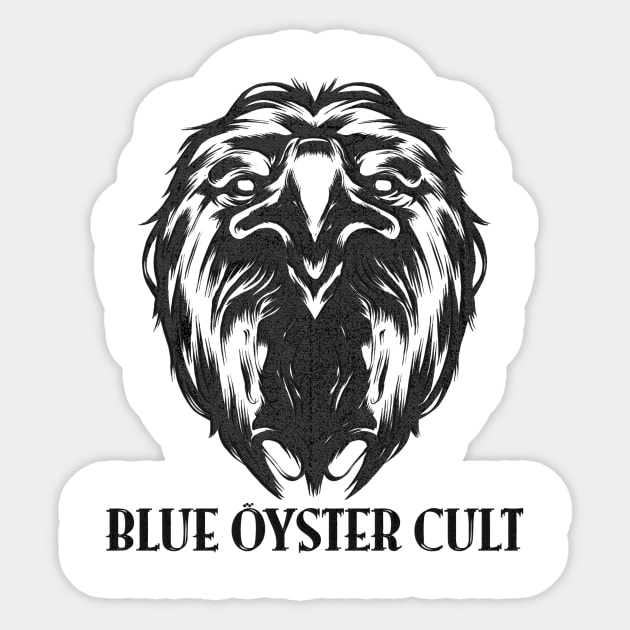 CROW OYSTER FACE - Blue Oyster Cult - Sticker | TeePublic