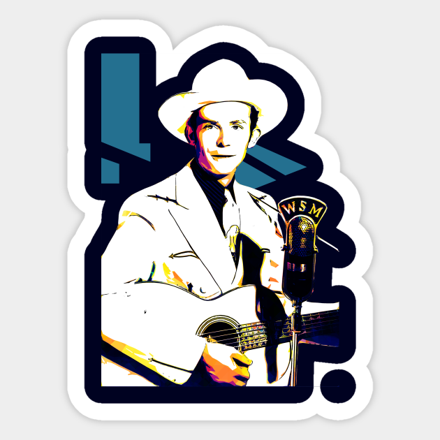 Hank Williams - Hank Williams - Sticker | TeePublic