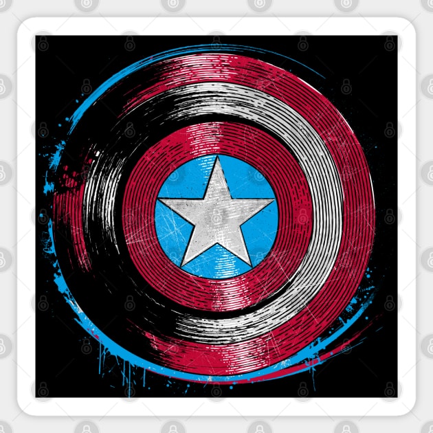 Captain America Shield - Captain America Shield - Sticker | TeePublic