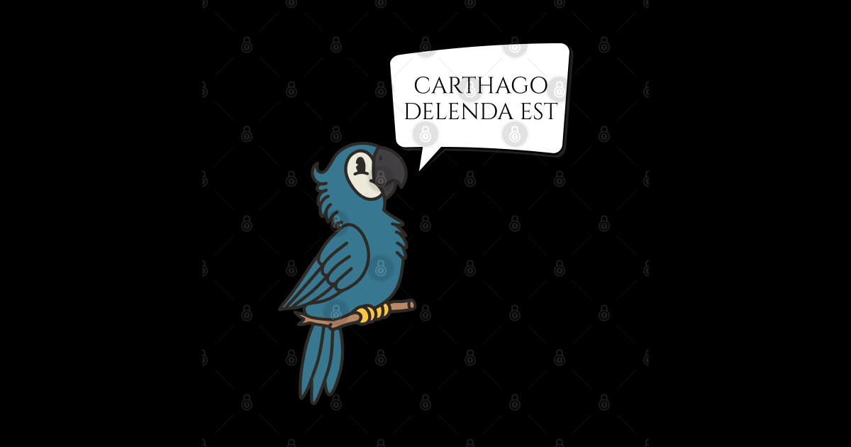 Carthago Delenda Est - Ancient Rome - Latin Talking Parrot - History ...