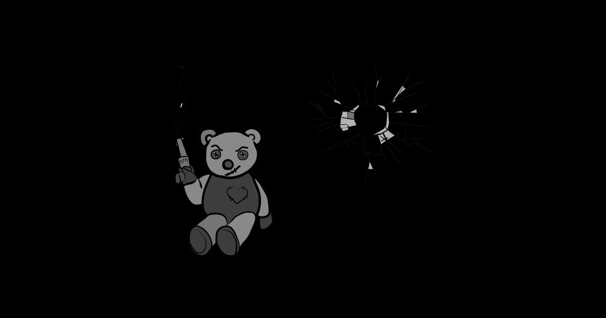 Bad Teddy - Teddy Bear - Sticker | TeePublic