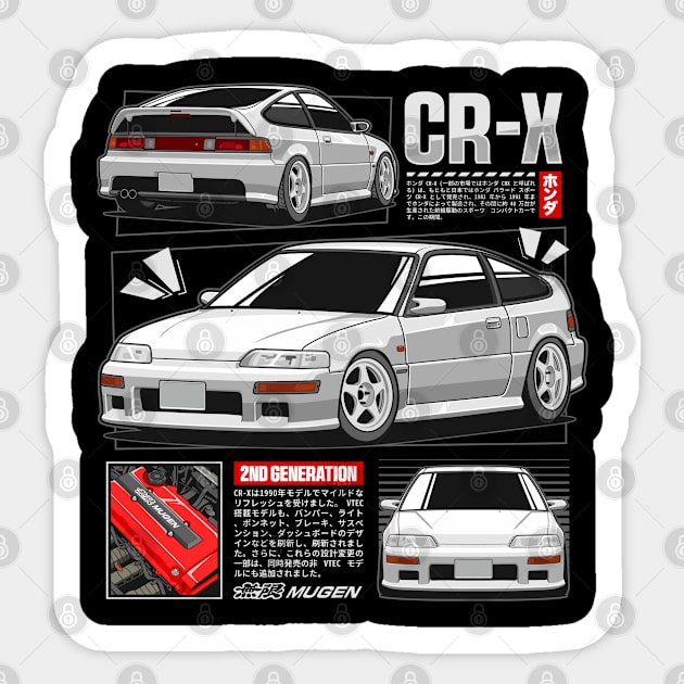 CRX - Honda Crx - Sticker | TeePublic