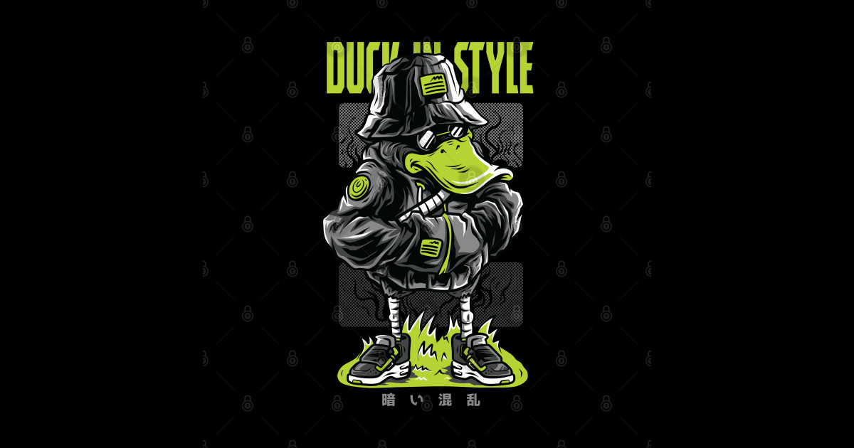 DUCK IN STYLE - Style - Sticker | TeePublic