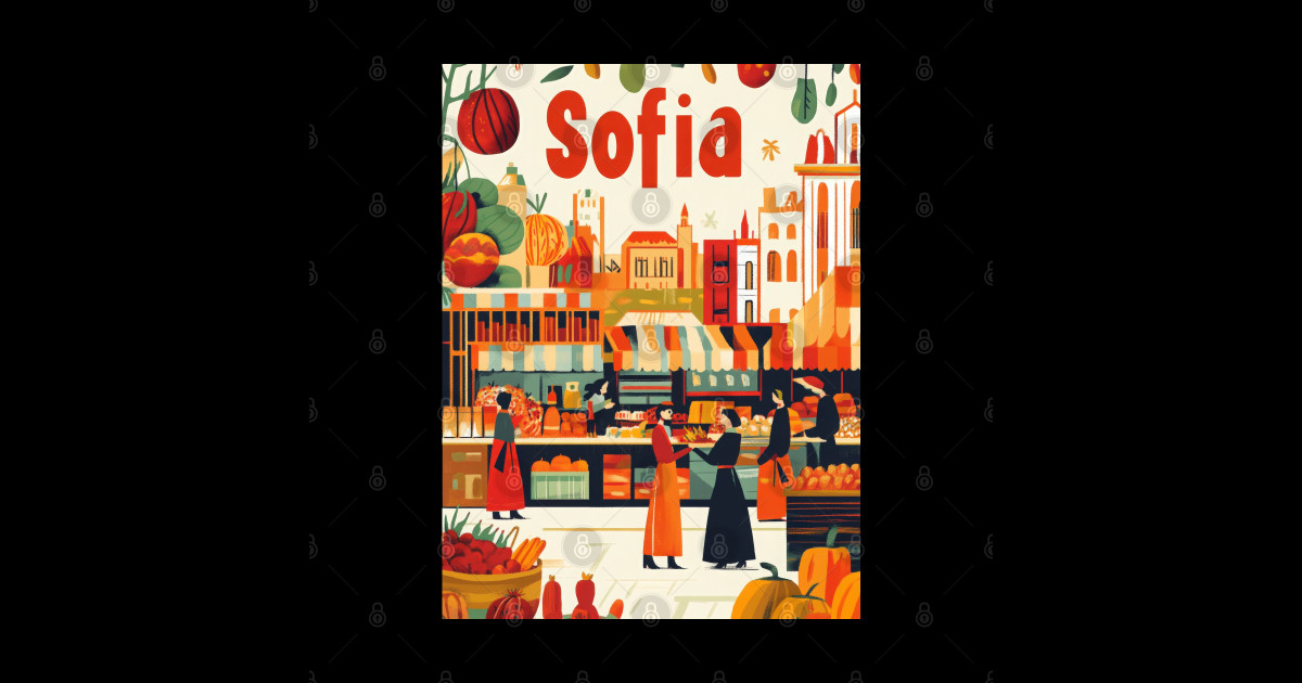 A bustling market in Sofia displays a variety of fresh produce. - Sofia ...