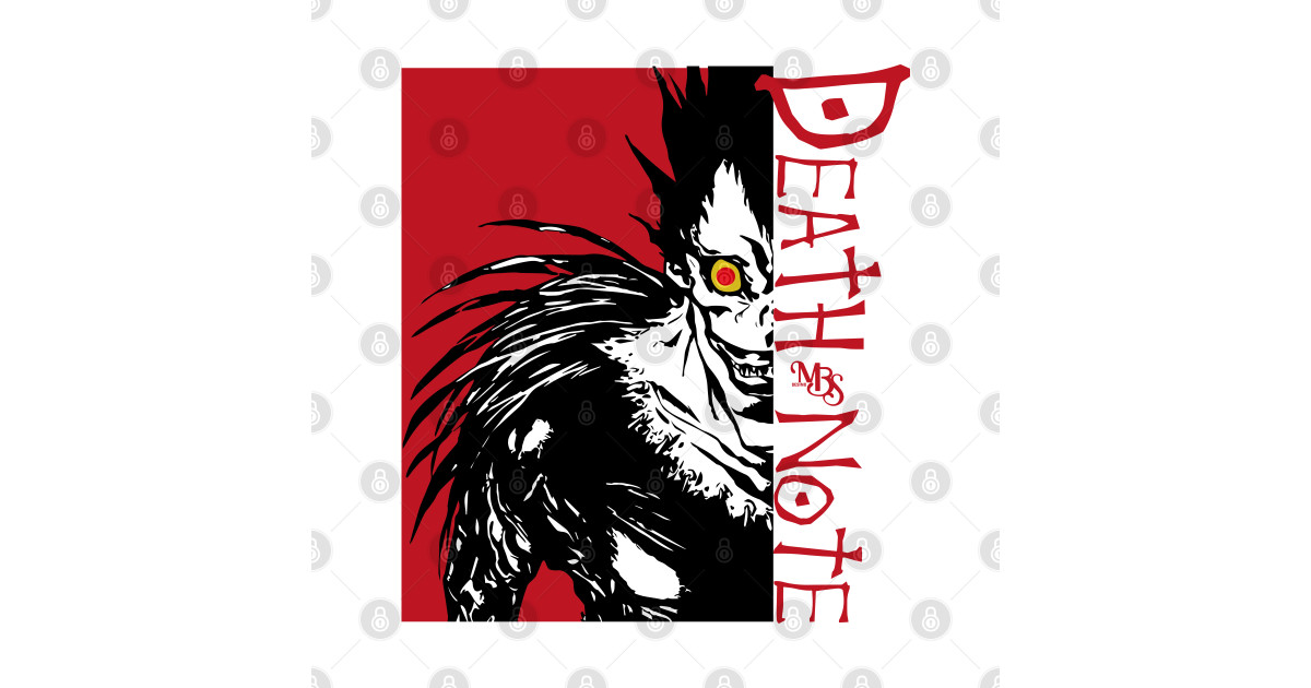 Silhouette design inspired by the anime Death note - Anime Art - T ...